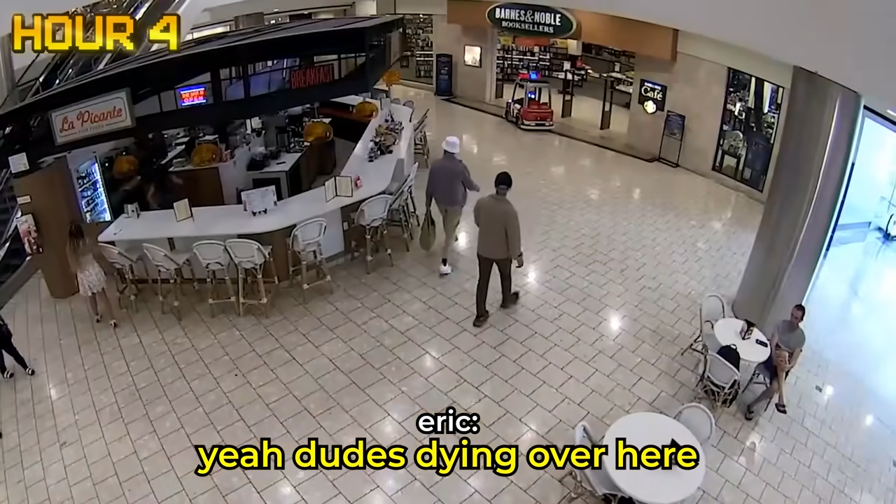 He thought he was alone - then he heard footsteps