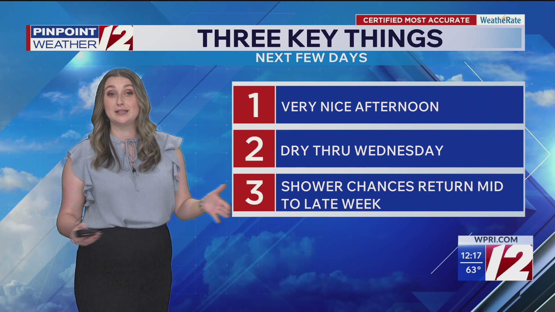 WPRI 12 weather forecast 4/27/26