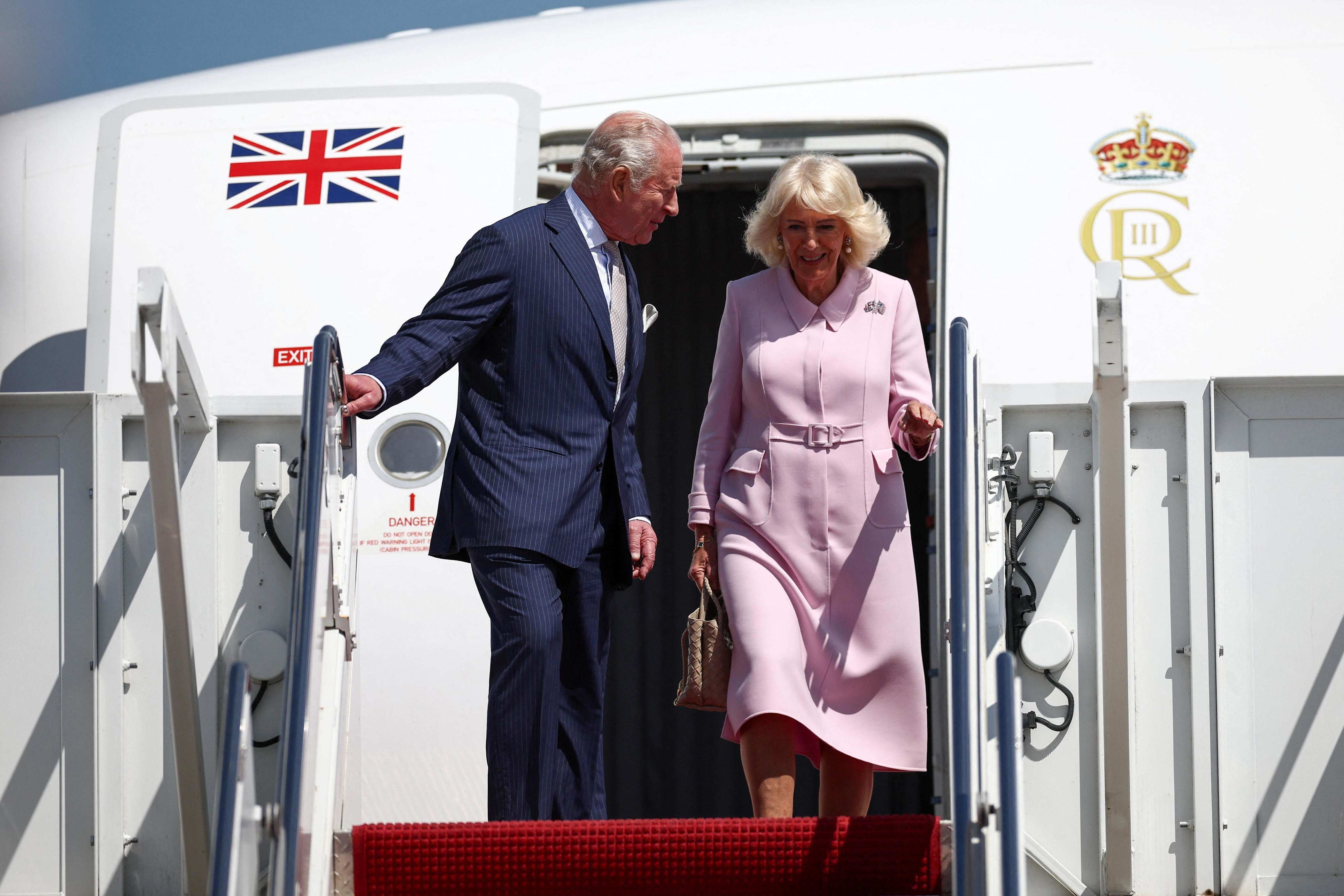 King Charles arrives for visit with Trump at a fraught time