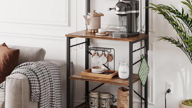 Get the Bestier 5-tier baker’s rack for $86: Perfect for coffee bars ...