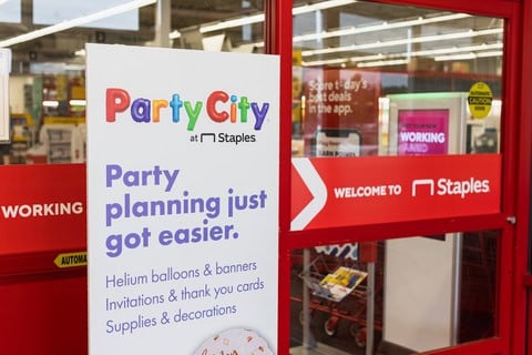 Party City returns from bankruptcy inside 700 Staples stores