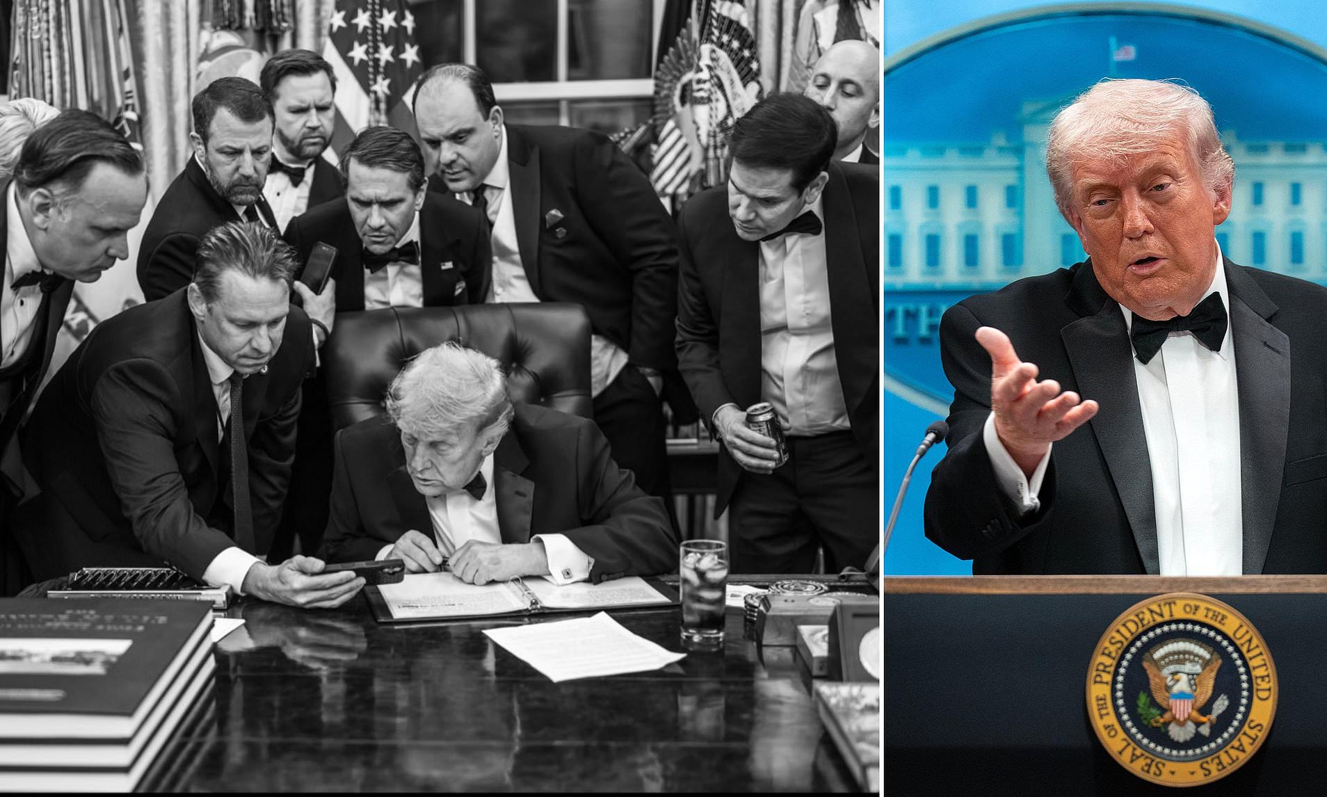 Oval Office picture reveals Trump's closest advisors after dinner shooting