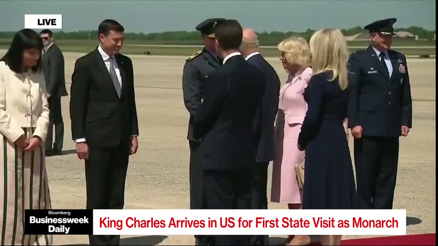 King Charles and Camilla arrive in US for state visit