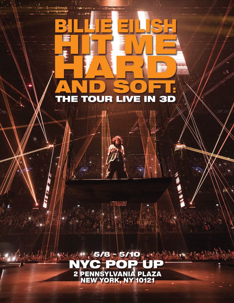 The Billie Eilish Hit Me Hard and Soft pop up, NYC