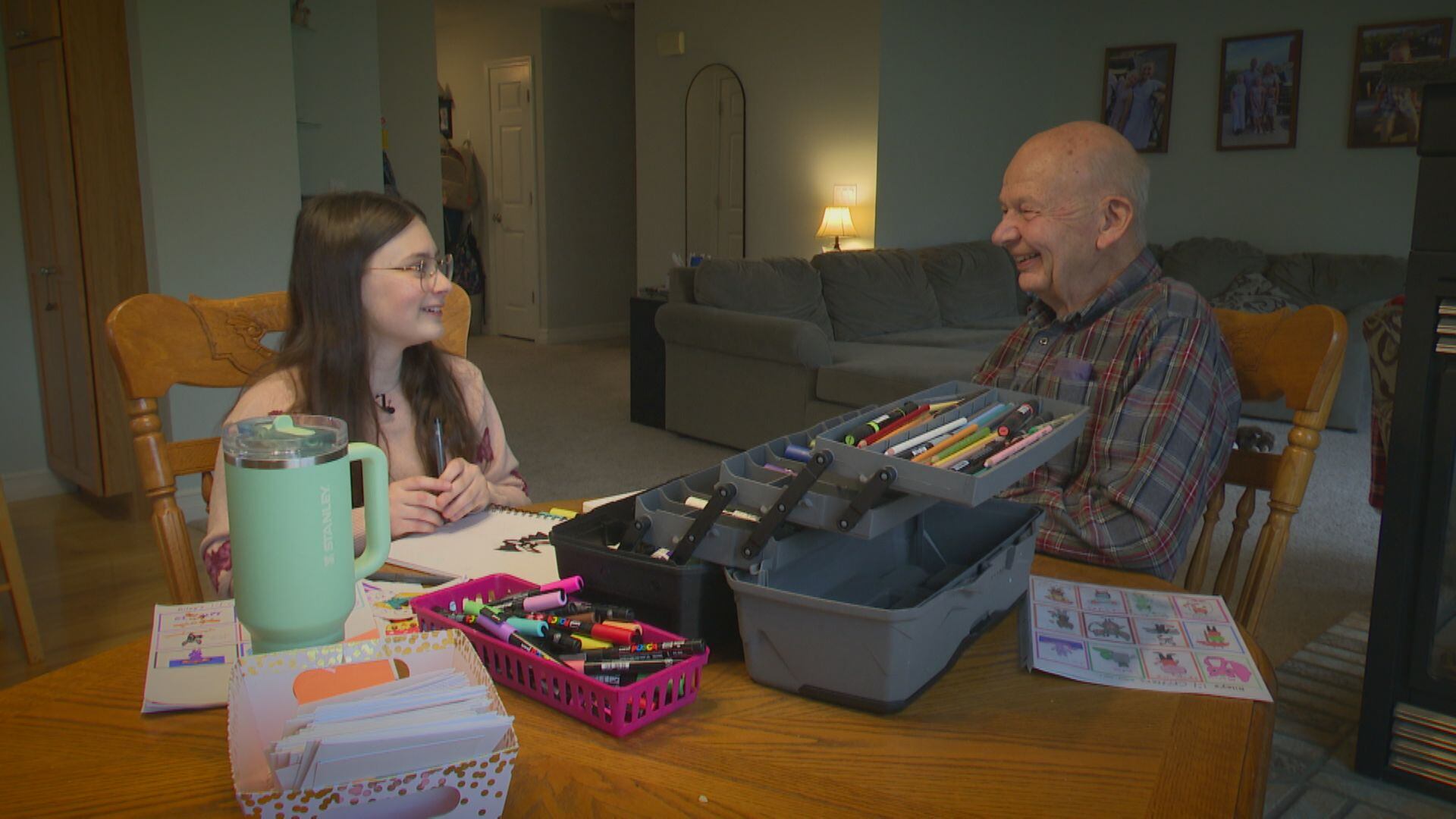 Make an impact: 85-year-old and 11-year-old team up to create greeting ...