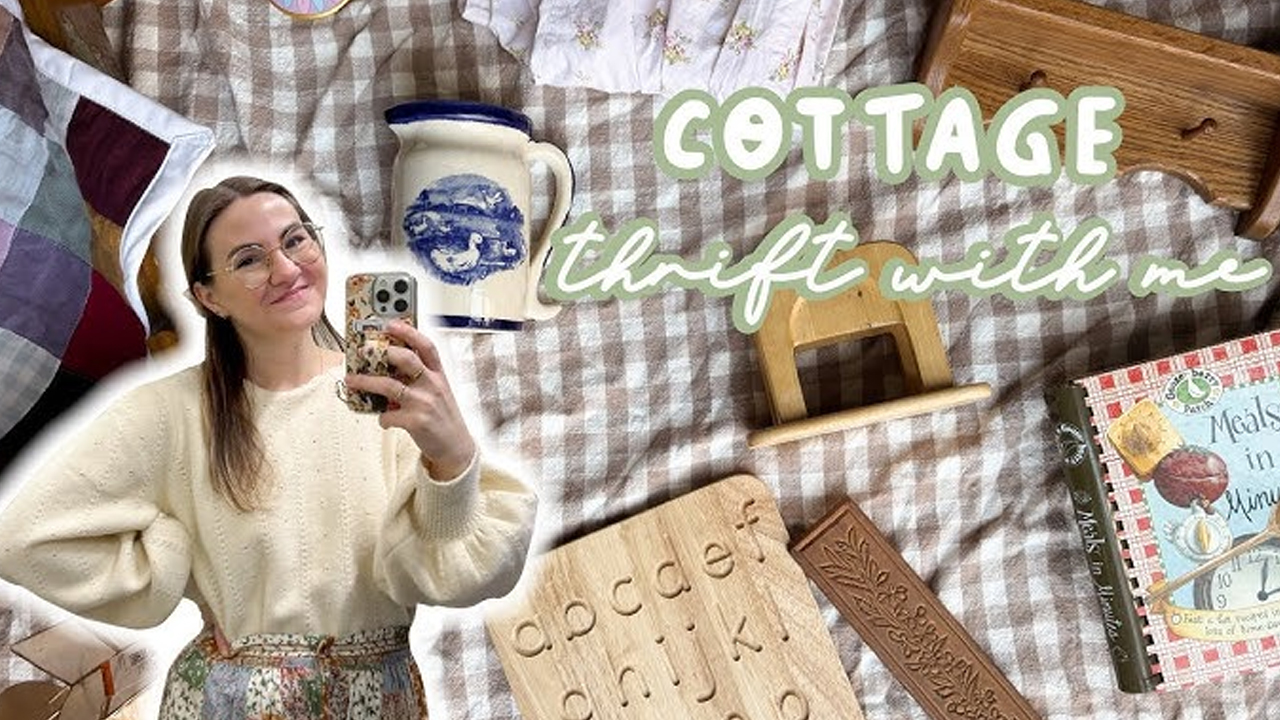 Thrifting cottage decor to make my house look like your grandma's