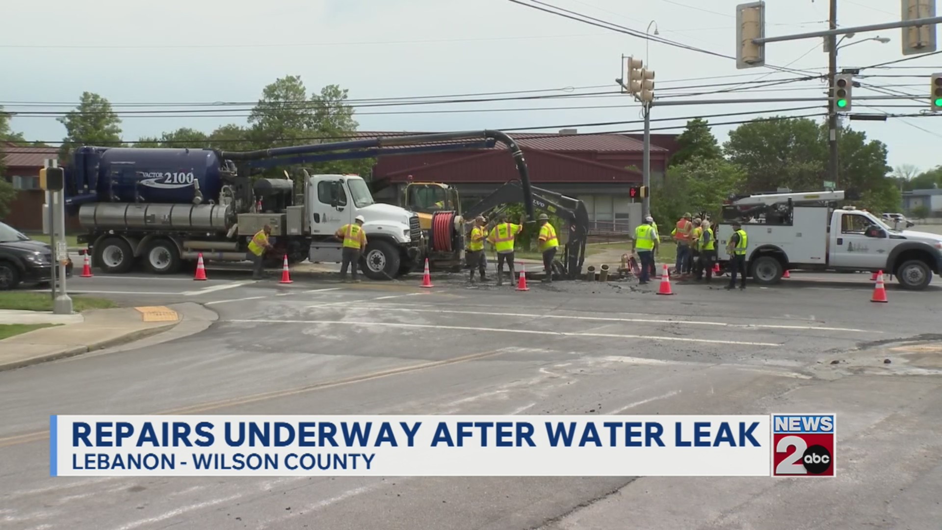 Repairs underway in Lebanon after water leak