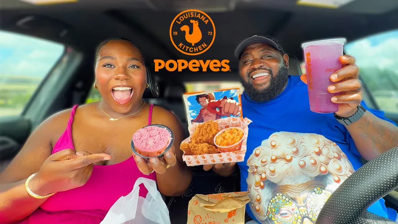 We tried the new One Piece meal from Popeyes!