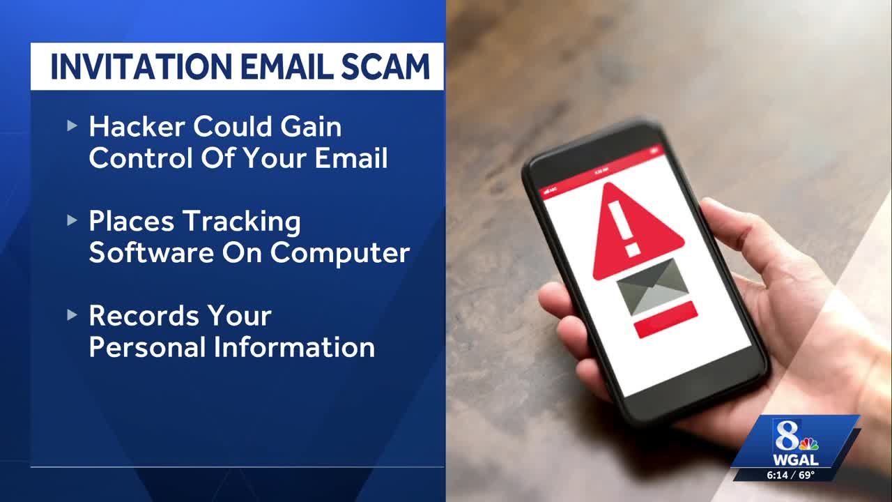 Scammers use fake email invitations to steal personal information