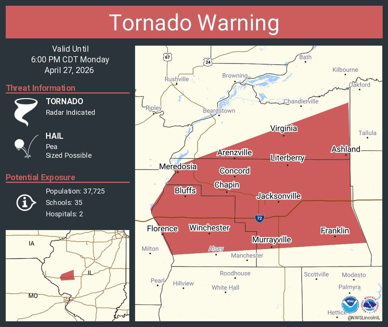 Live updates: Tornado watches in effect across Illinois