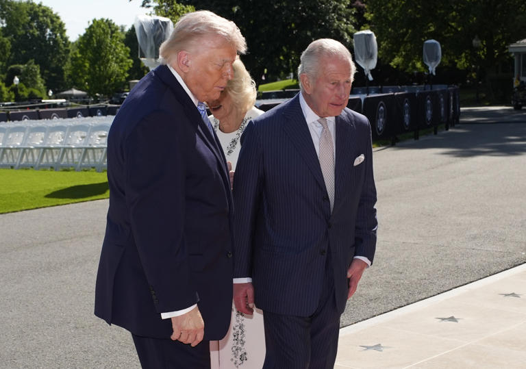 Los reyes Carlos III y Camila aterrizan en EE.UU. para una visita de ...