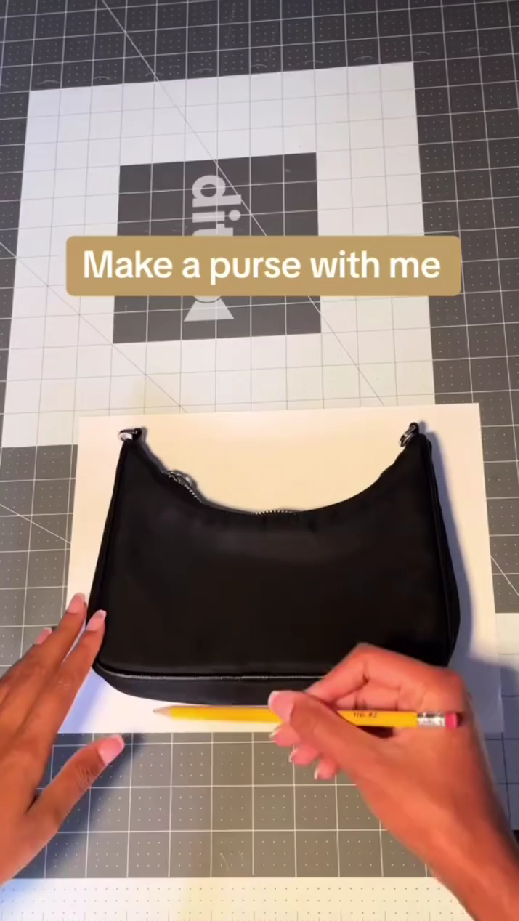 Handmade bag journey from idea to finished purse