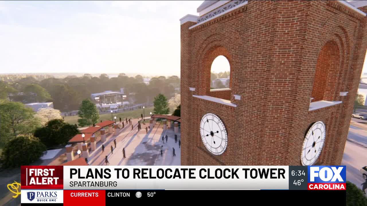 Spartanburg city council votes on new location for clock tower