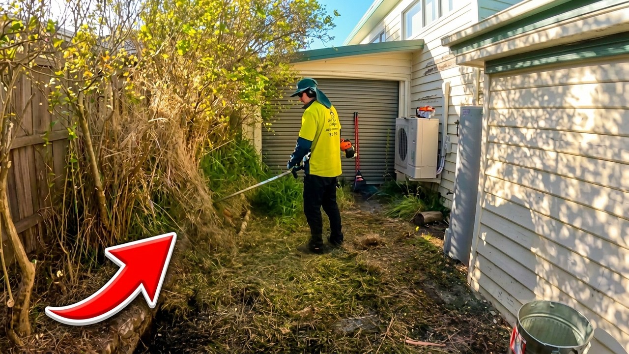 It took me 13 hours to transform this neglected garden disaster!