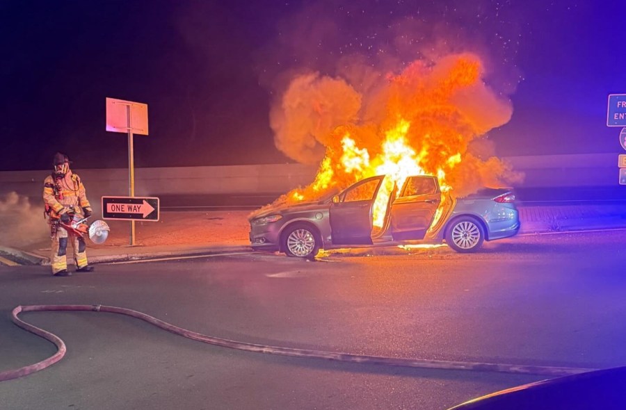 High-speed chase ends in fiery crash