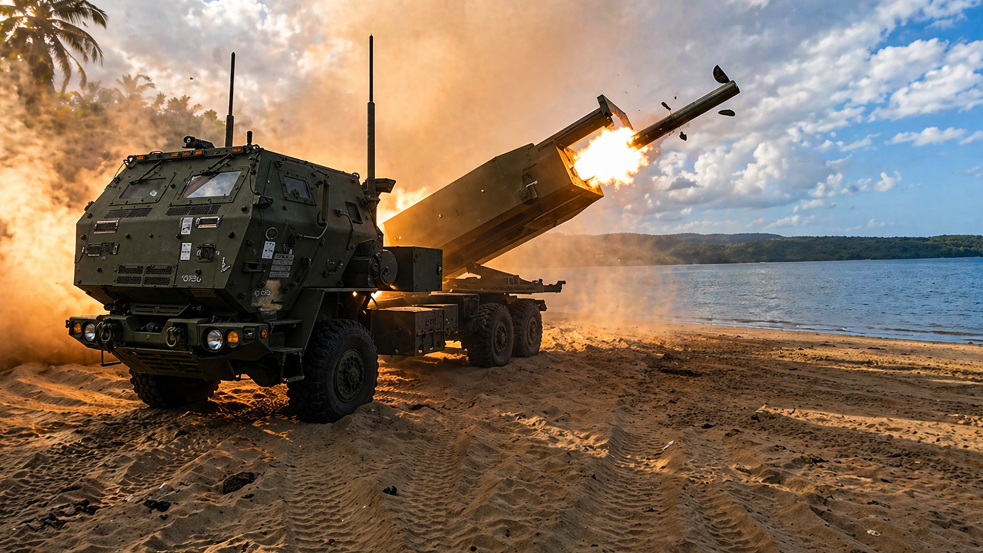 Watch US military launch rockets in training