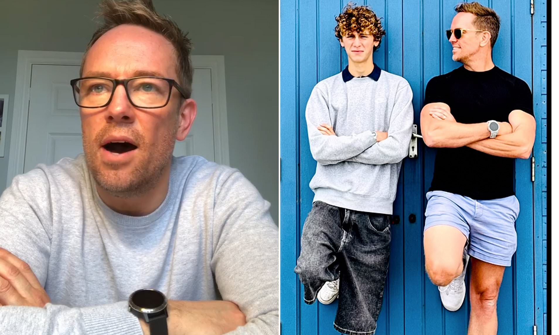 Simon Thomas reveals his shame when his young son discovered his alcoholism