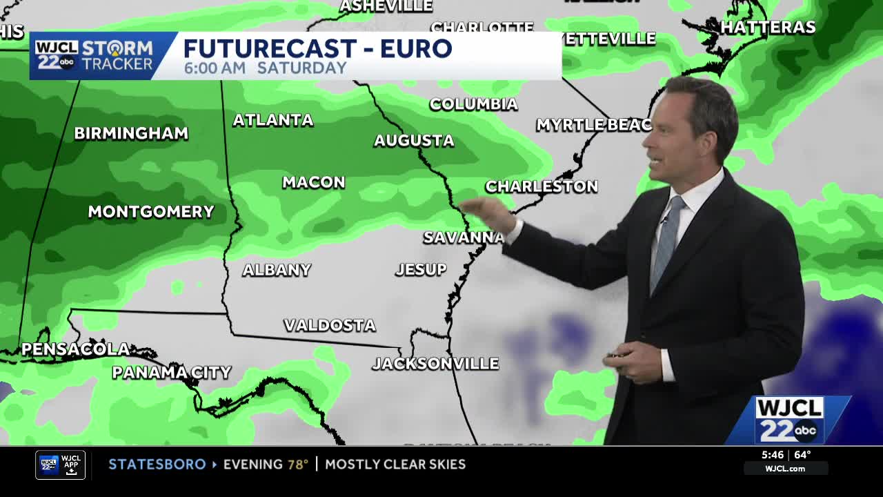 Tracking rain chances in the days ahead for southeast Georgia, Lowcountry