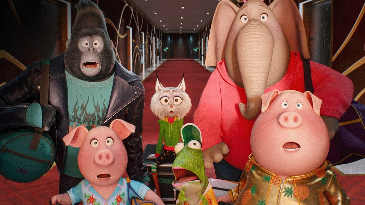 The crew escapes Jimmy Crystal’s tower - Sing 2