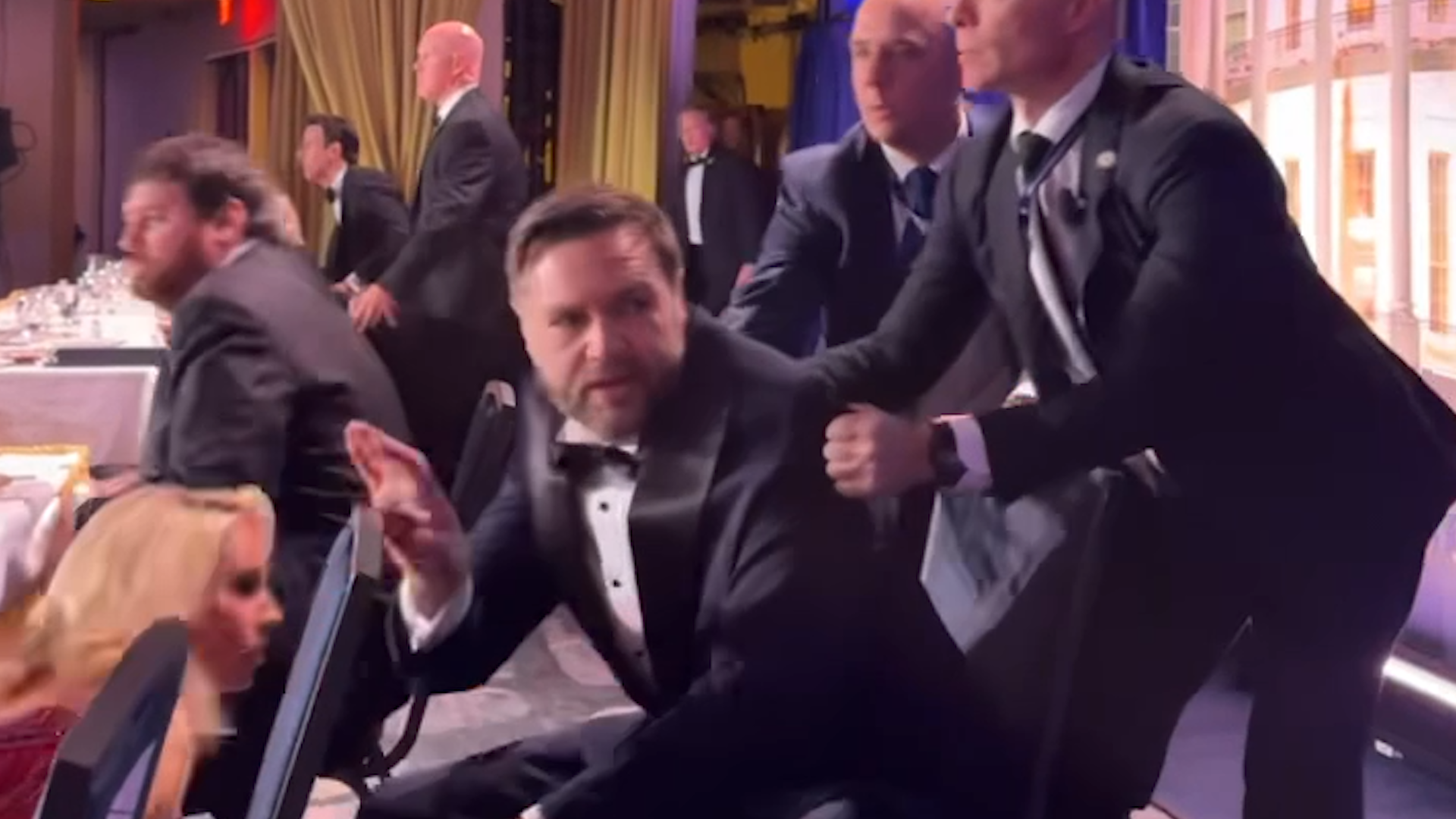 Top presidential line of succession leaders at DC dinner during attack