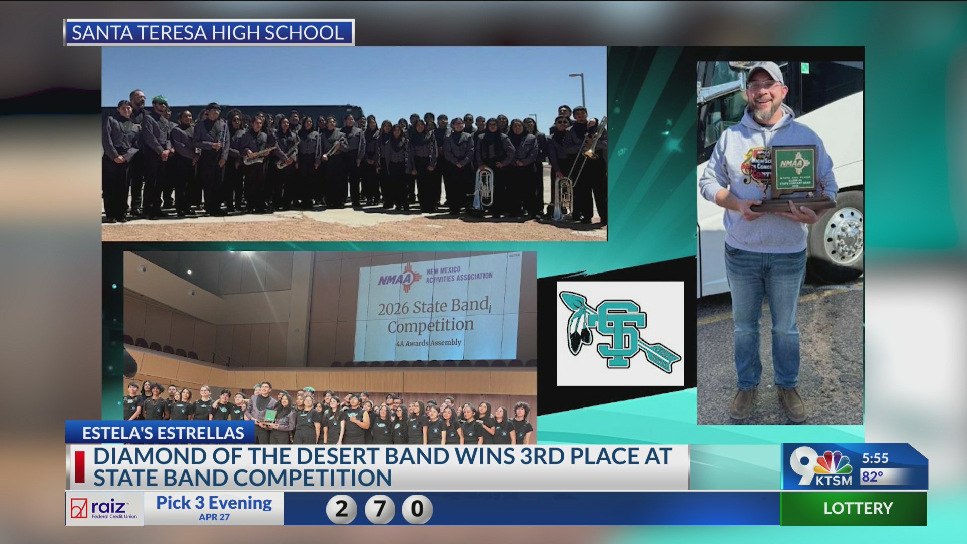 Santa Teresa HS band takes 3rd at state