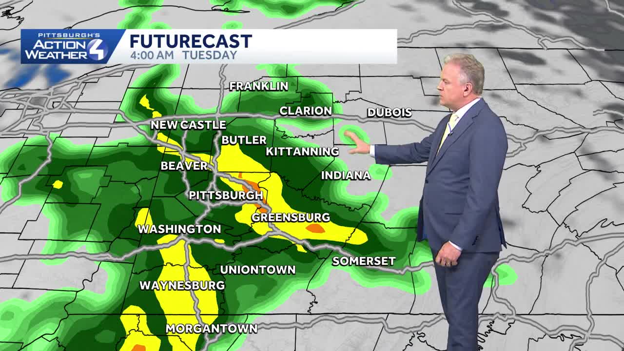Rainy days followed by cool temperatures in Pittsburgh this week