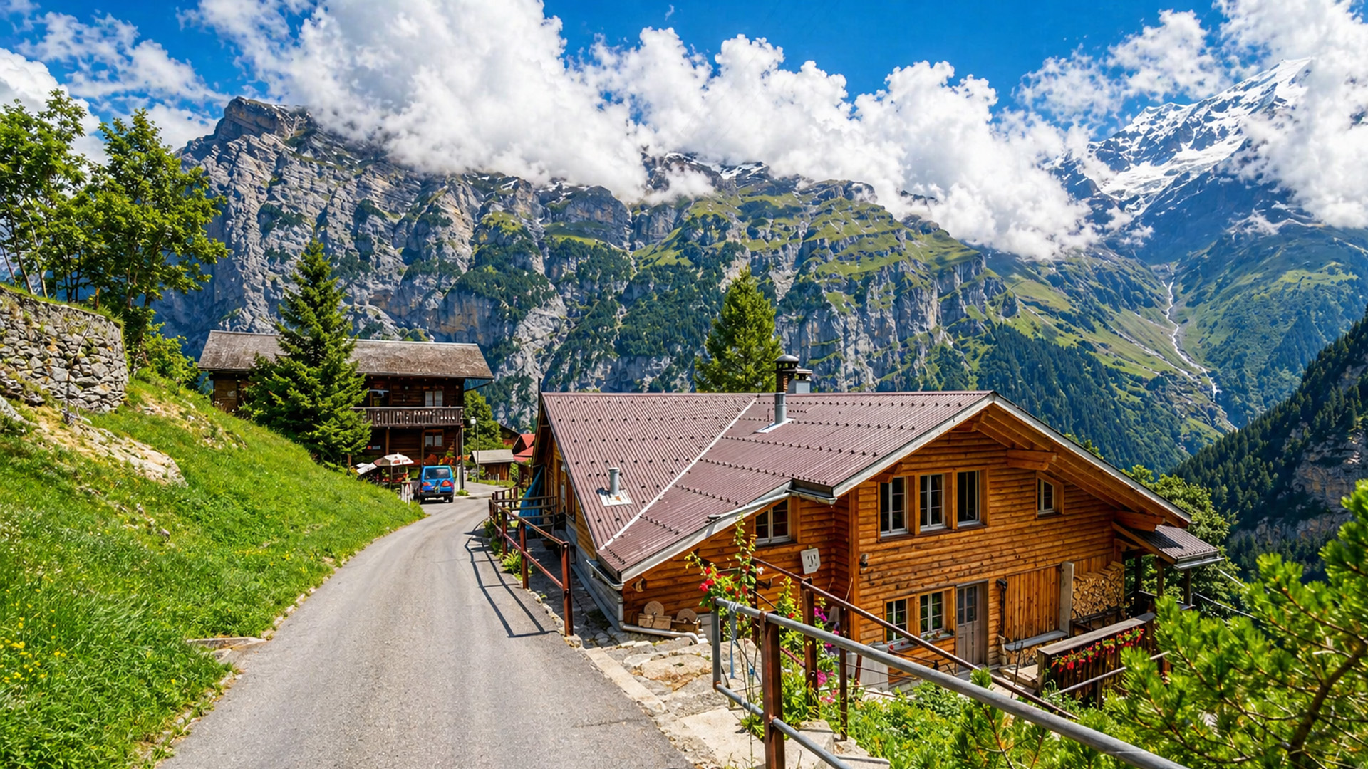 সুইজারল্যান্ডের পাহাড়ে গিমেলভাল্ডের শান্ত সৌন্দর্য (4K)
