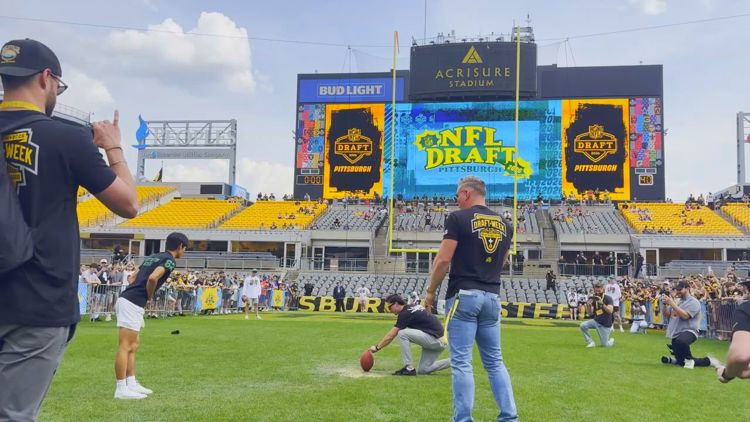 Central Dauphin senior kicks field goal of a lifetime at the NFL Draft