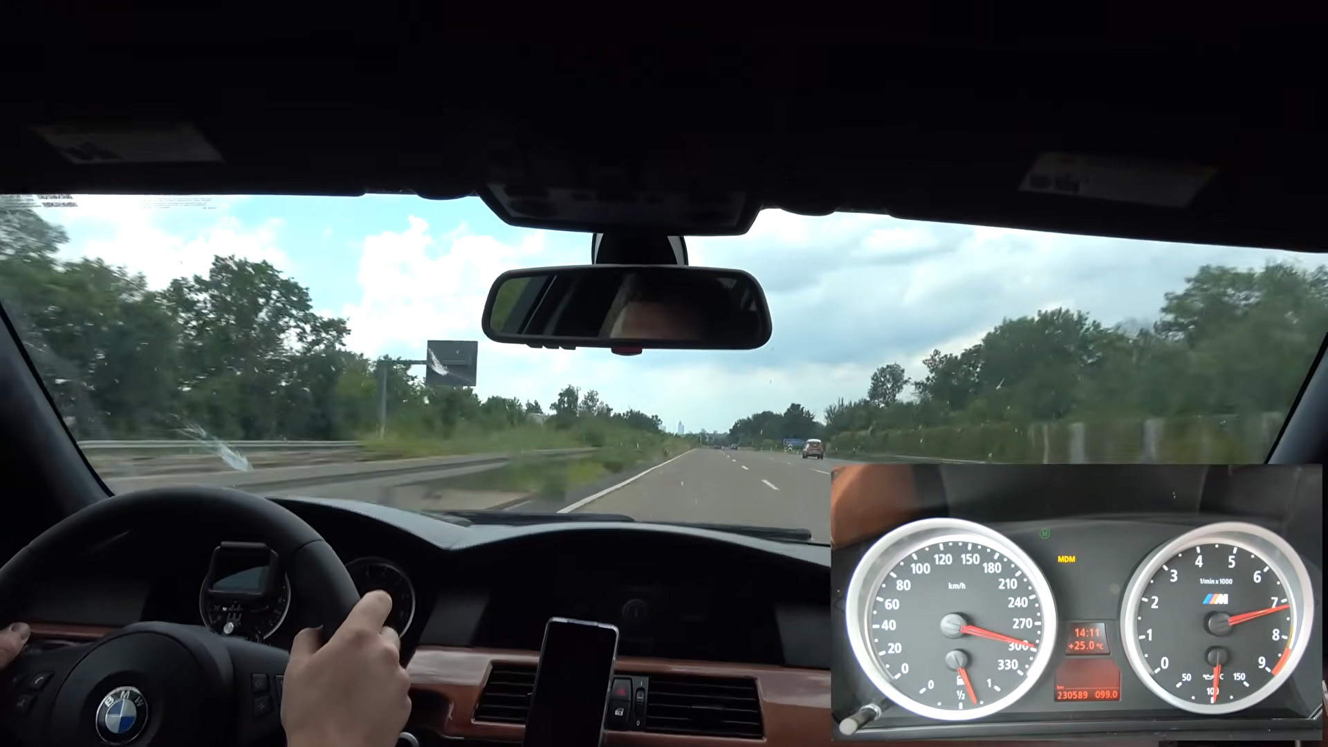 BMW M5 project hits 300 km/h on first test run autobahn