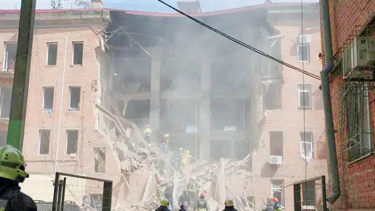 Russian drone strike hits Odesa, 14 injured including children