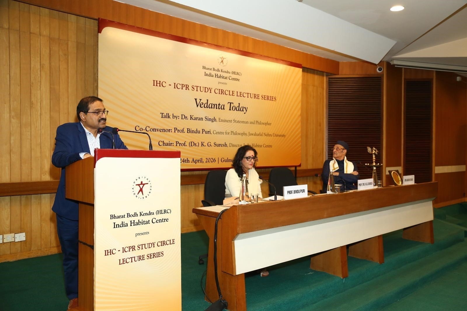 Vedanta today: A landmark lecture at the India Habitat Centre