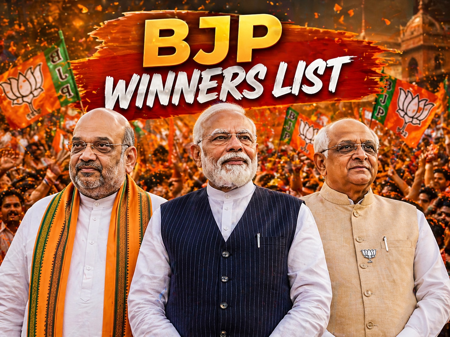 Gujarat municipal election results 2026 BJP winners list: Saffron camp ...