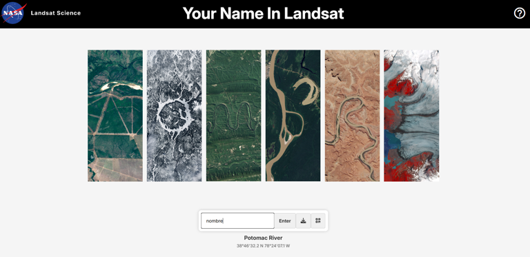 NASA lanza herramienta para escribir tu nombre con fotos reales de la ...