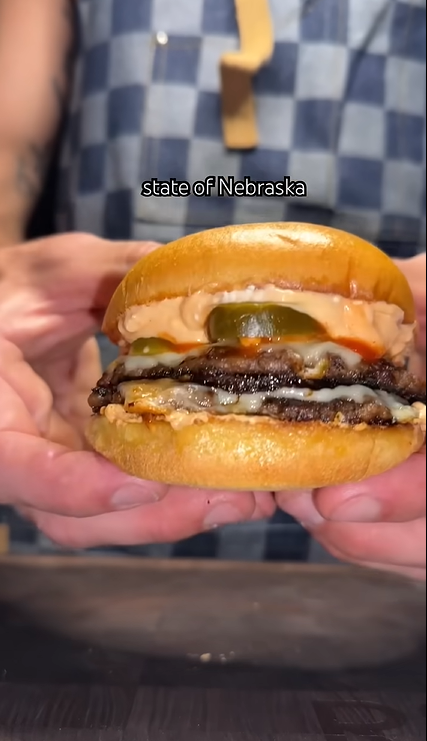 Does cream cheese belong on a smash burger? 😭🍔🔥 100% yes 💯 Creamy ...