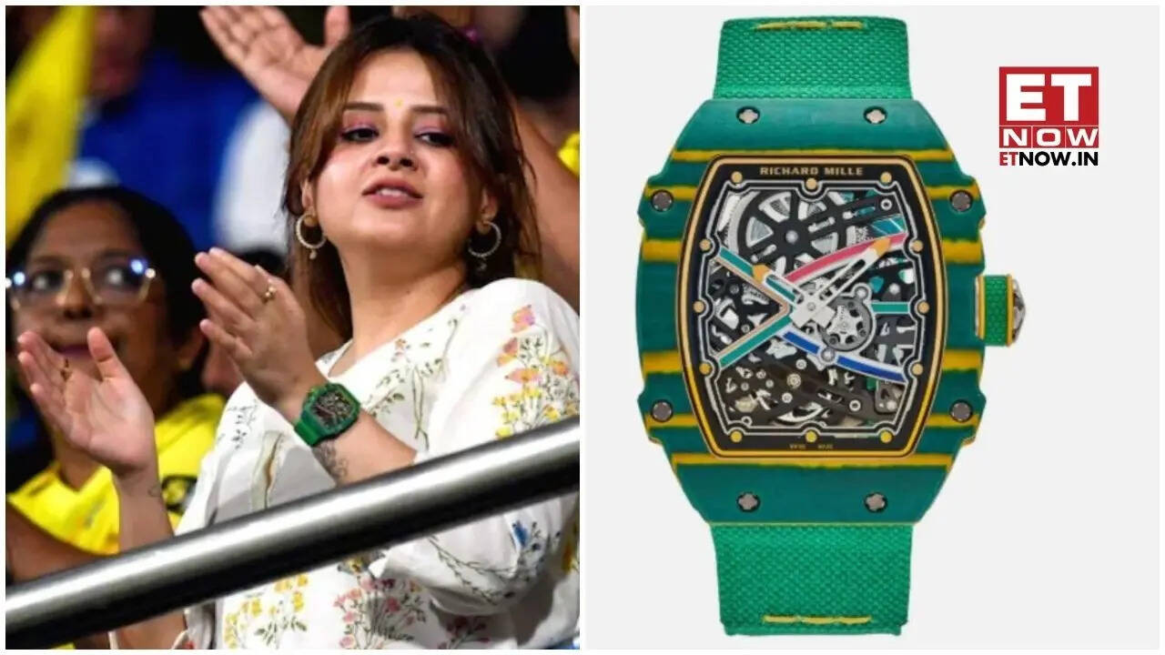 Sakshi Dhoni flaunts Rs 3.1 crore Richard Mille RM 67-02 watch at CSK ...