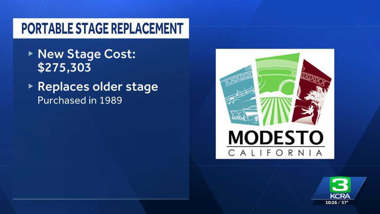 Modesto City Council to vote on replacing 35-year-old portable stage
