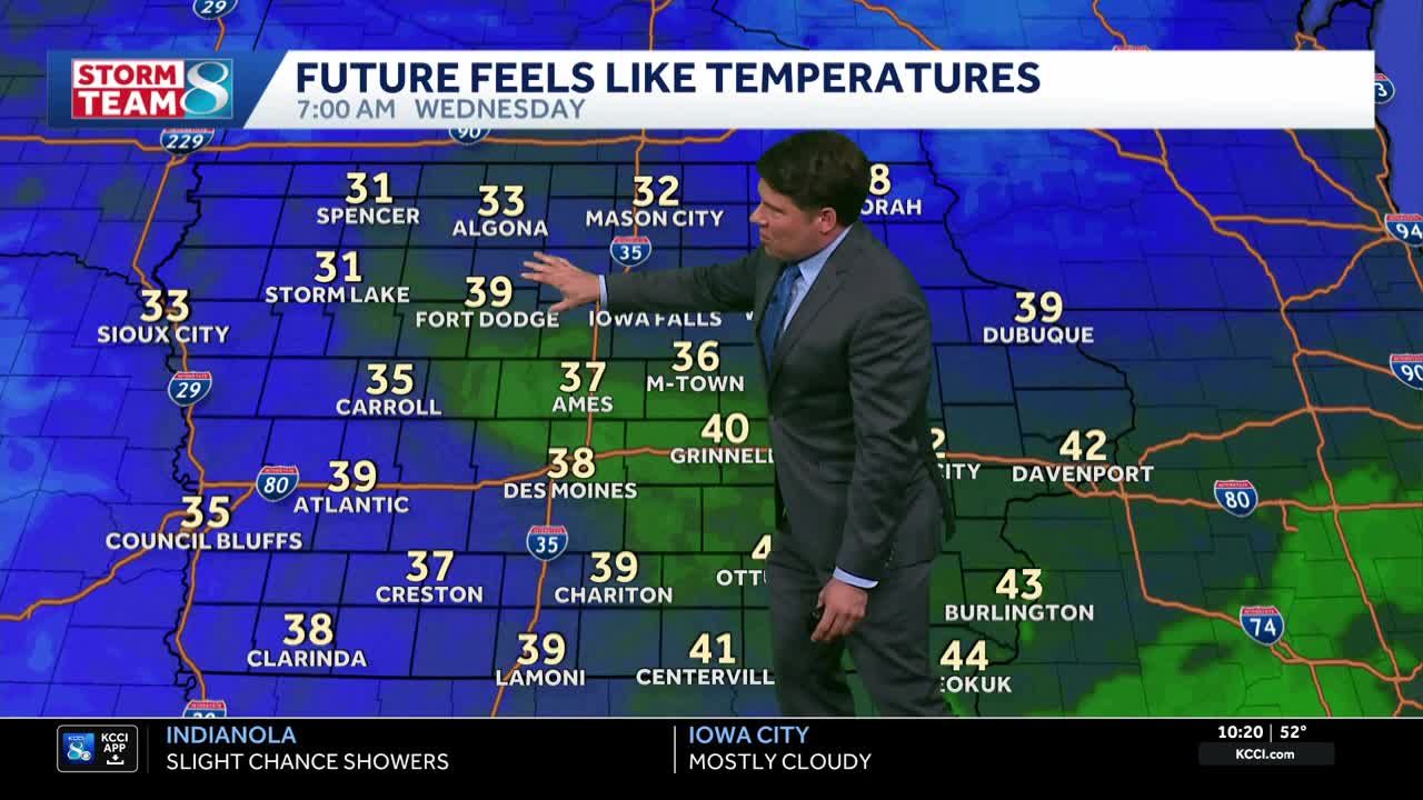 Iowa weather: Rain and storms move out, wind and cooler temps move in