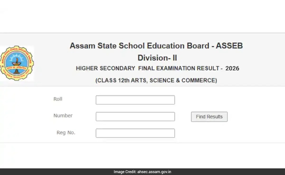 Assam HS result 2026 (OUT) live: Class 12 marksheet out, download link here