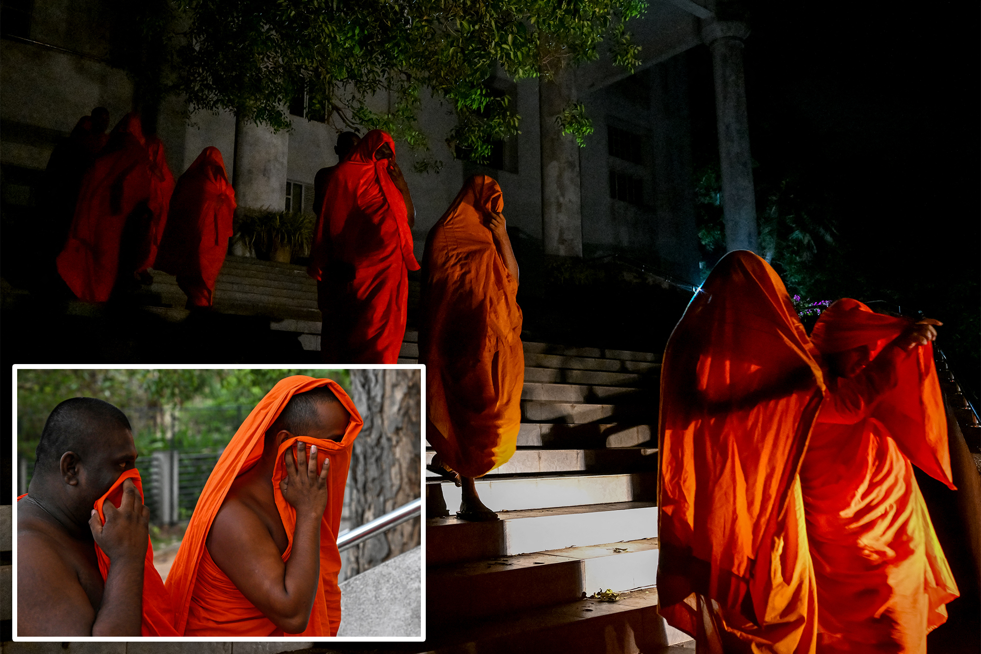 22 Buddhist monks arrested at Sri Lanka airport for allegedly hiding ...
