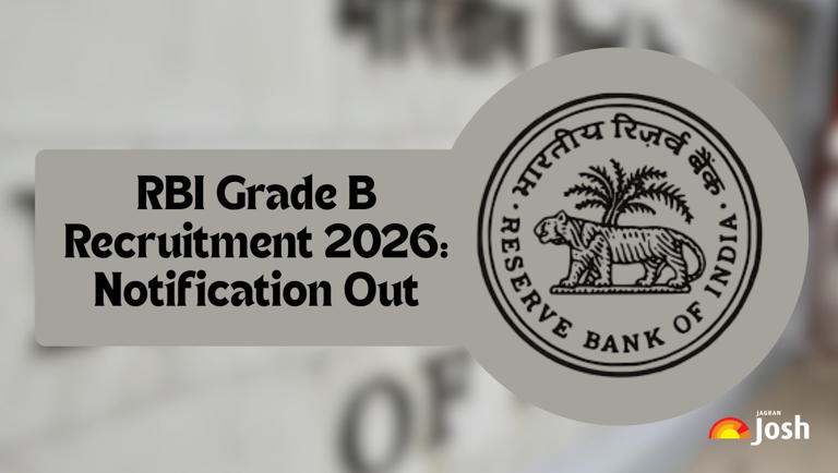 RBI Grade B recruitment 2026: Notification out at rbi.org.in - Apply ...