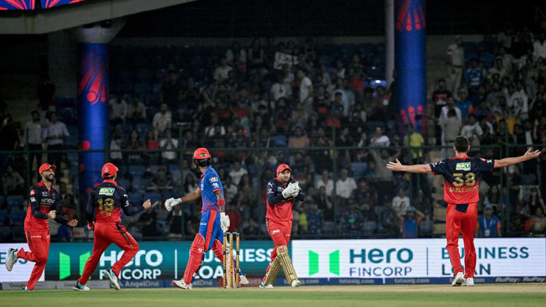 Fans at Arun Jaitley Stadium troll RCB with wild '49' chants after DC ...