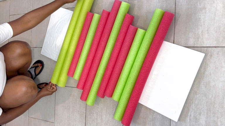 Woman's clever DIY transforms Dollar Tree pool noodles into high-end ...