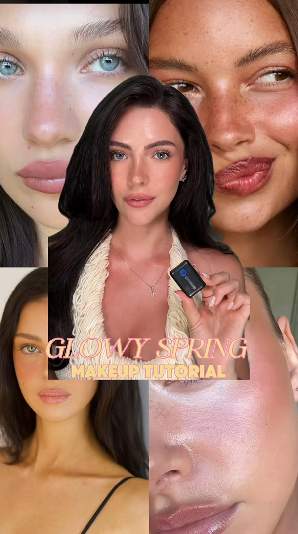Glowy spring makeup tutorial fresh soft natural look