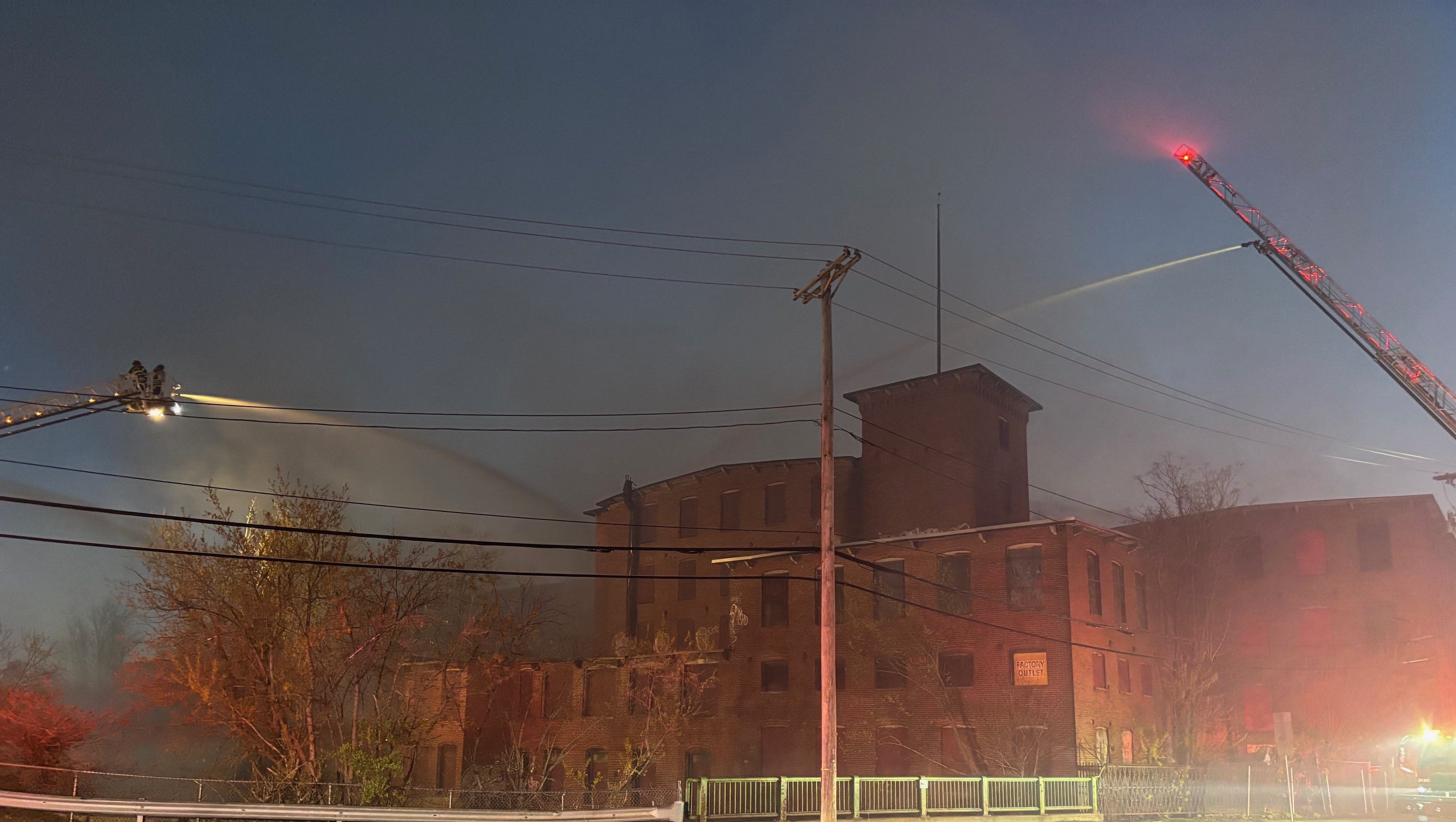Large fire tears through old mill building in Haverhill