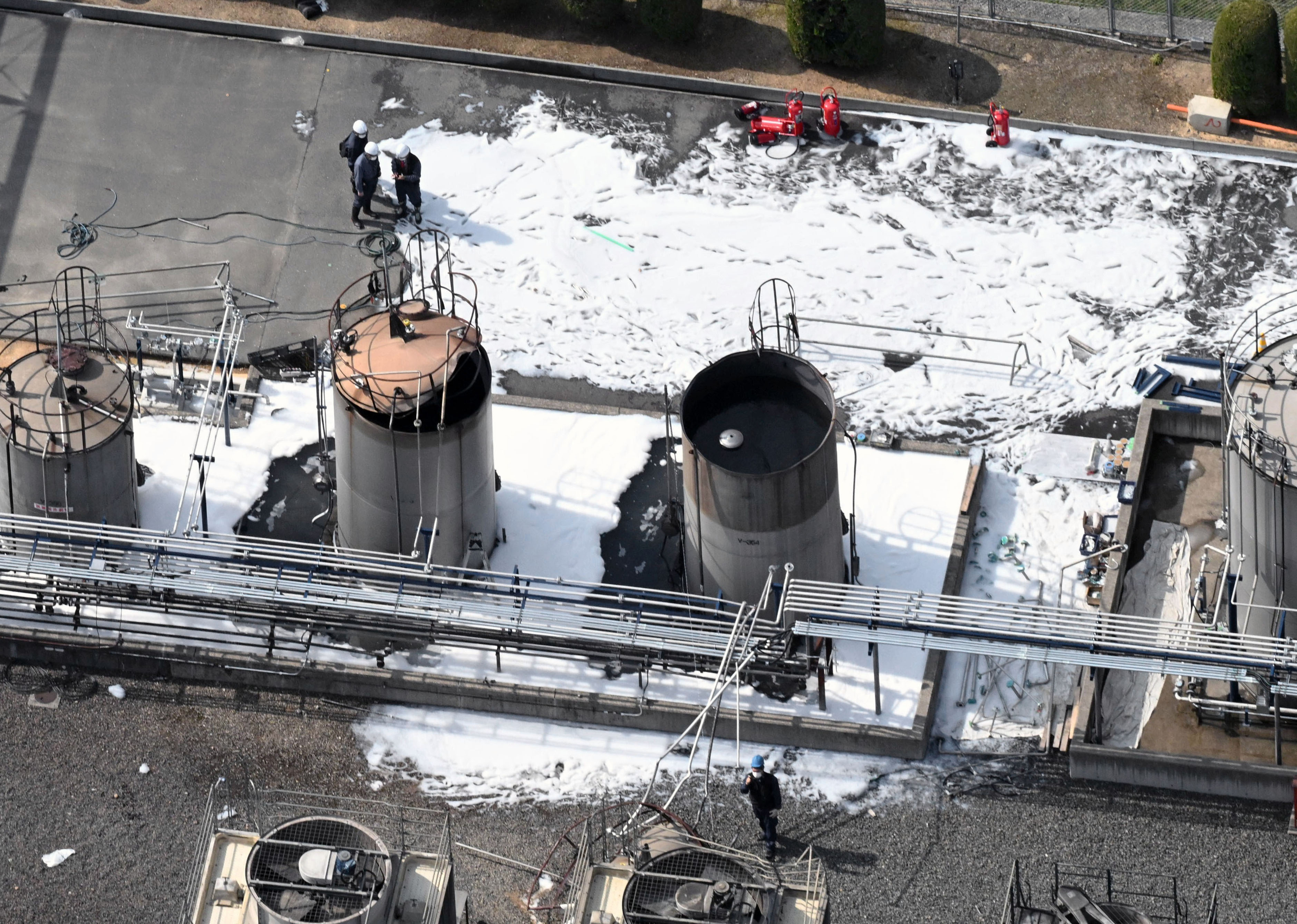 製薬工場タンク爆発か、5人搬送 広島・三次、2人は重傷