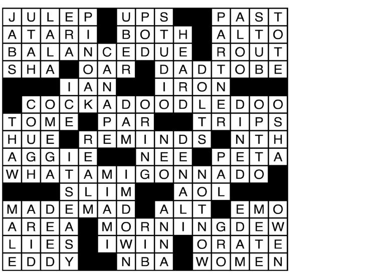 Puzzle solutions for Tuesday, Apr. 28, 2026