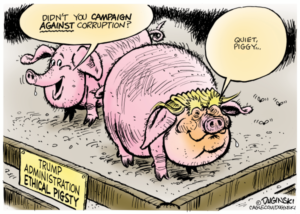 The latest political cartoons from Paul Duginski