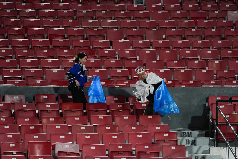 Why you may see Japanese soccer fans cleaning up the stadium after ...