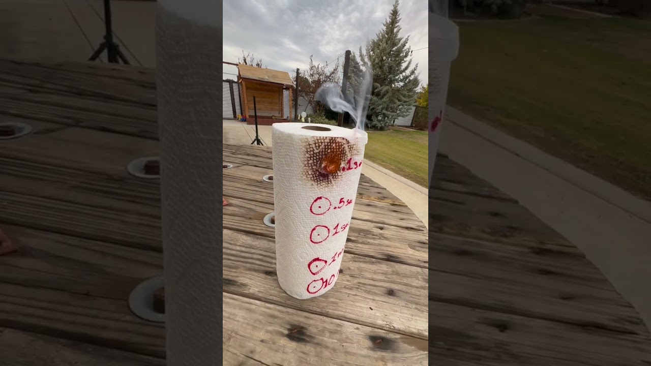 Worlds Most Powerful Lighter Vs Paper Towel Roll