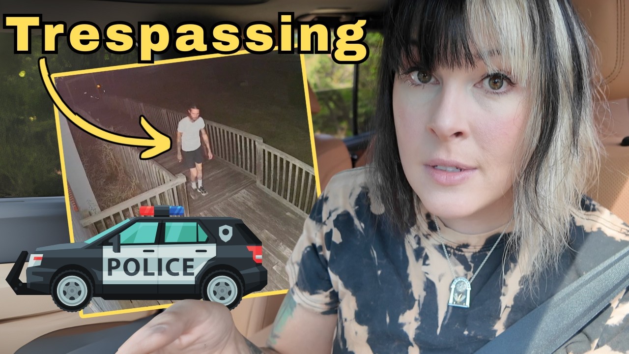 Business owner requests police assistance for a trespassing neighbor